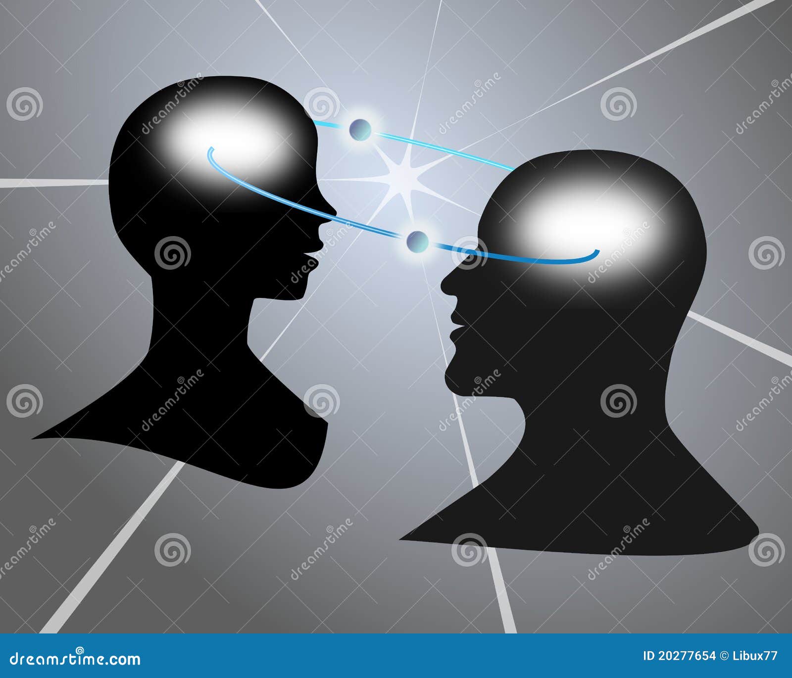 Intellectual communication stock illustration. Illustration of center ...
