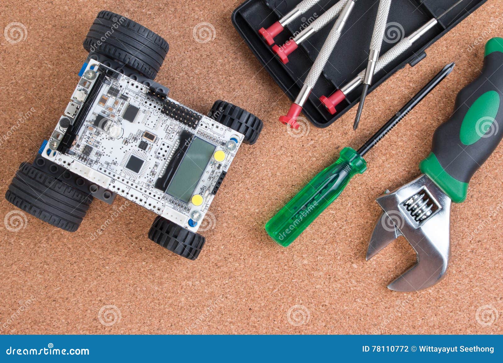 Intellectual Development DIY Robot Toy Assembly Kit. Stock Photo ... Intellectual Development DIY Robot Toy Assembly Kit. Stock Photo ...
