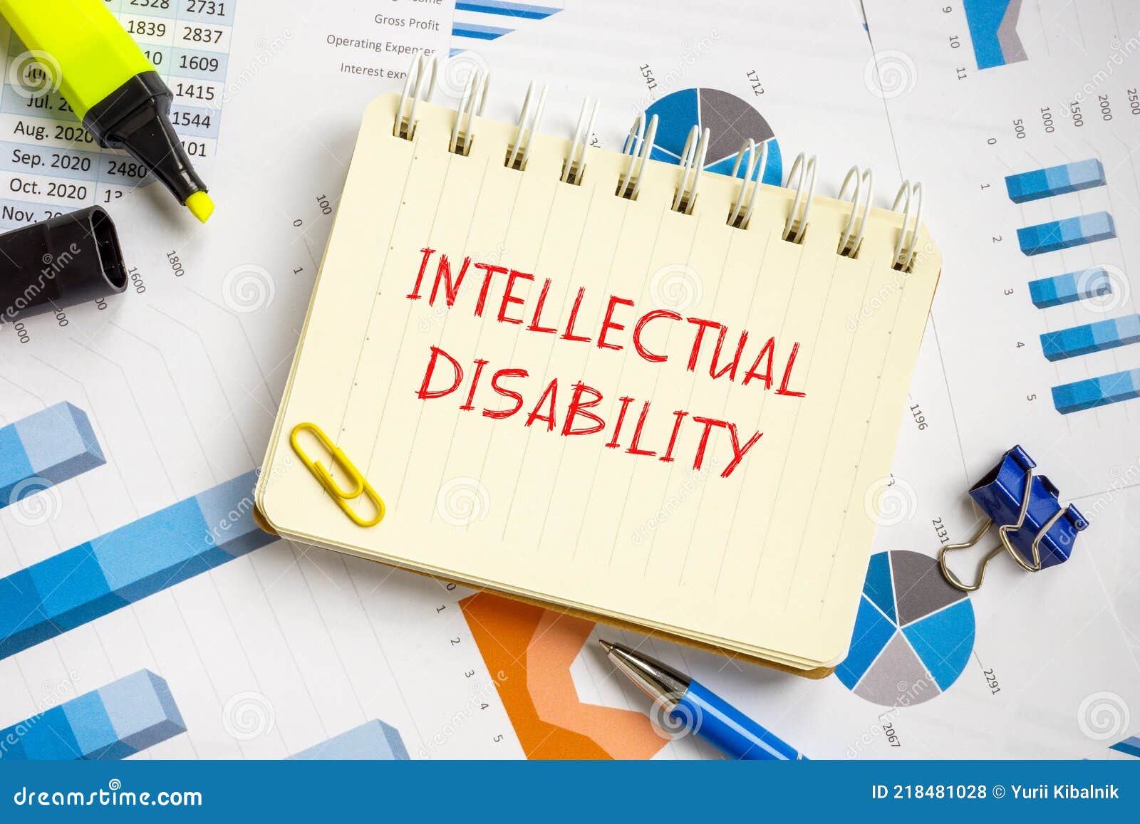 Intellectual Disability Phrase on the Piece of Paper Stock Photo ...
