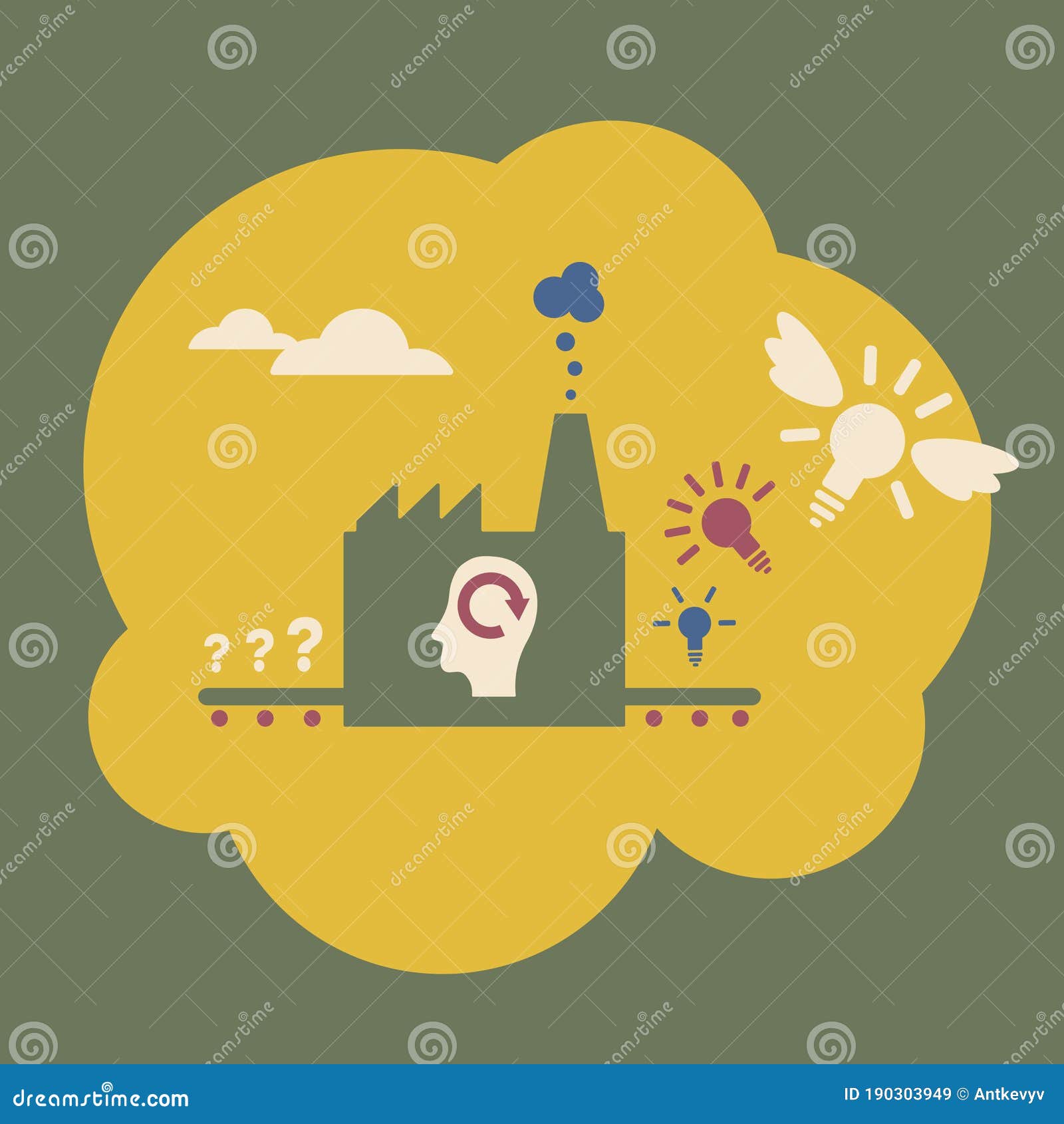 Intellectual Engineering Innovative Mindset Concept Stock Vector ...