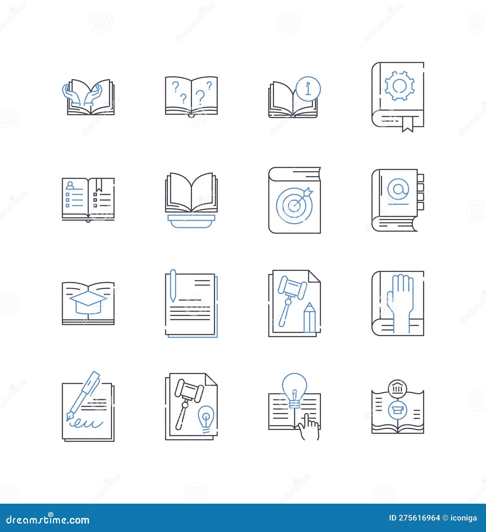 Intellectual Growth Line Icons Collection. Learning, Development ...