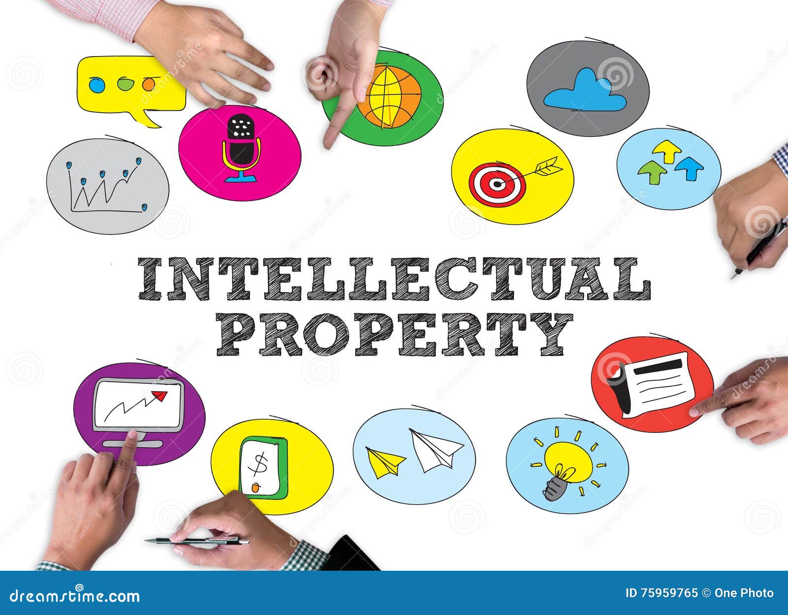 INTELLECTUAL PROPERTY stock image. Image of publication - 75959765