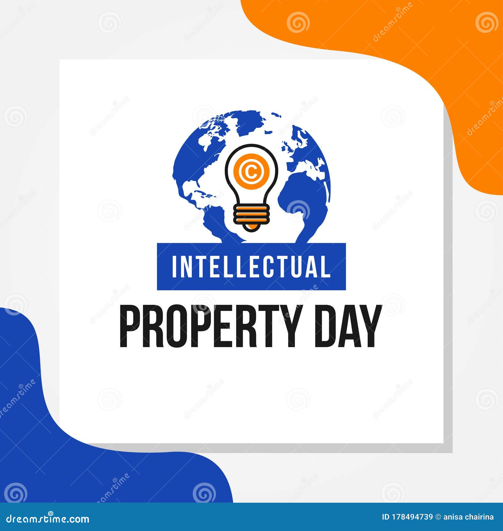 Intellectual Property Day Vector Design for Banner and Background Stock ...