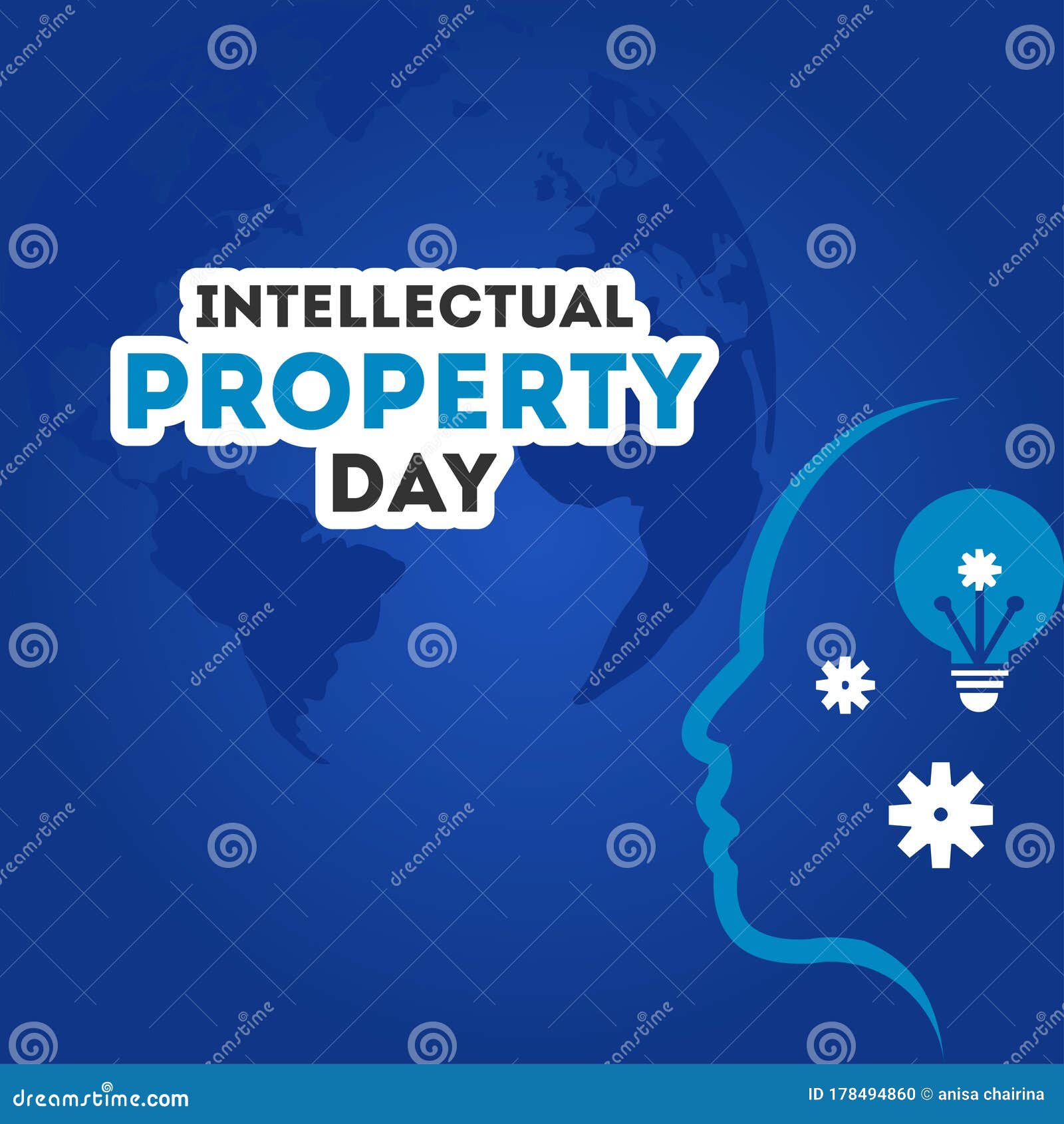 Intellectual Property Day Vector Design for Banner and Background Stock ...