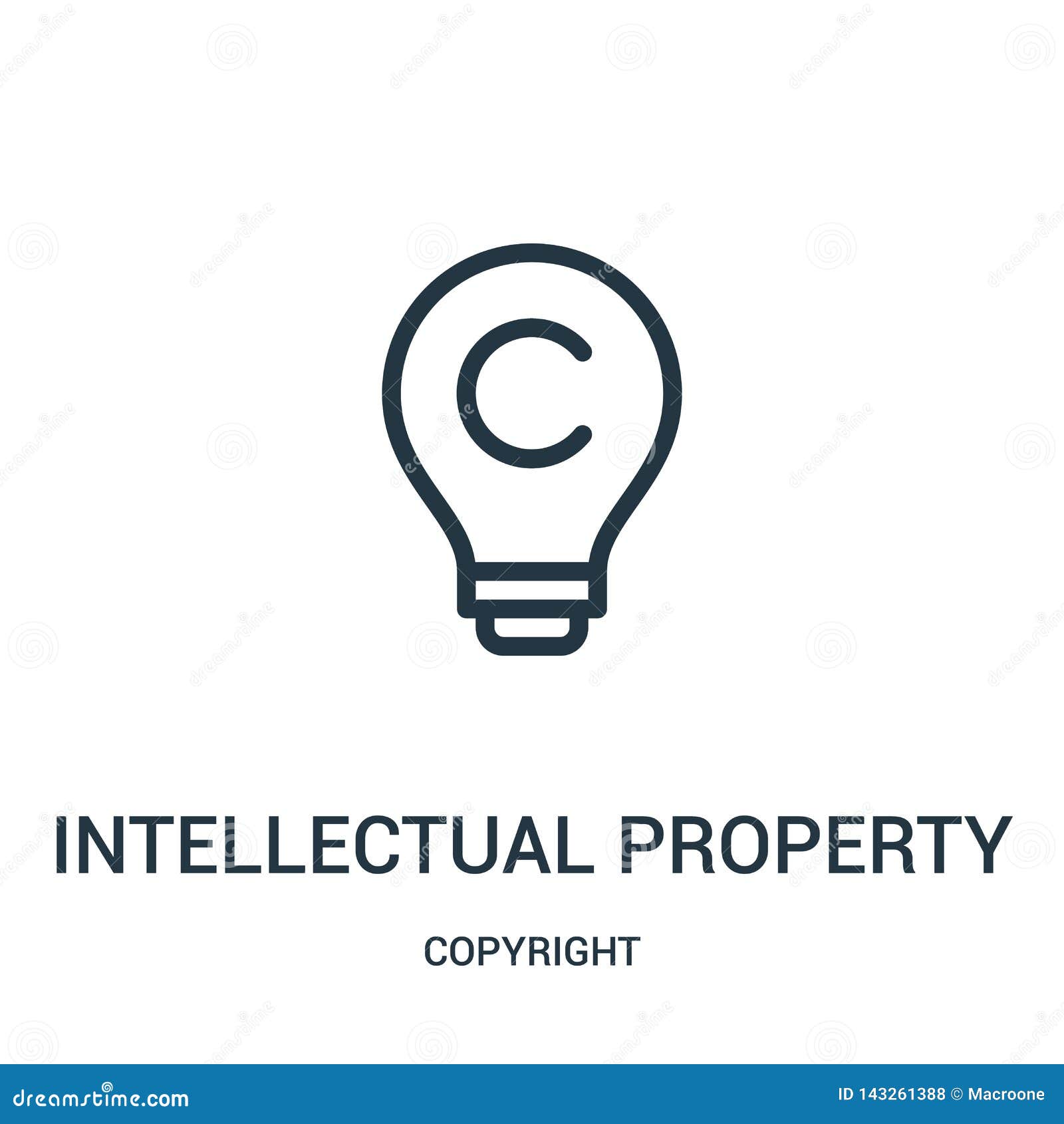 Intellectual Property Icon Vector from Copyright Collection. Thin Line ... Intellectual Property Icon Vector from Copyright Collection. Thin Line ...