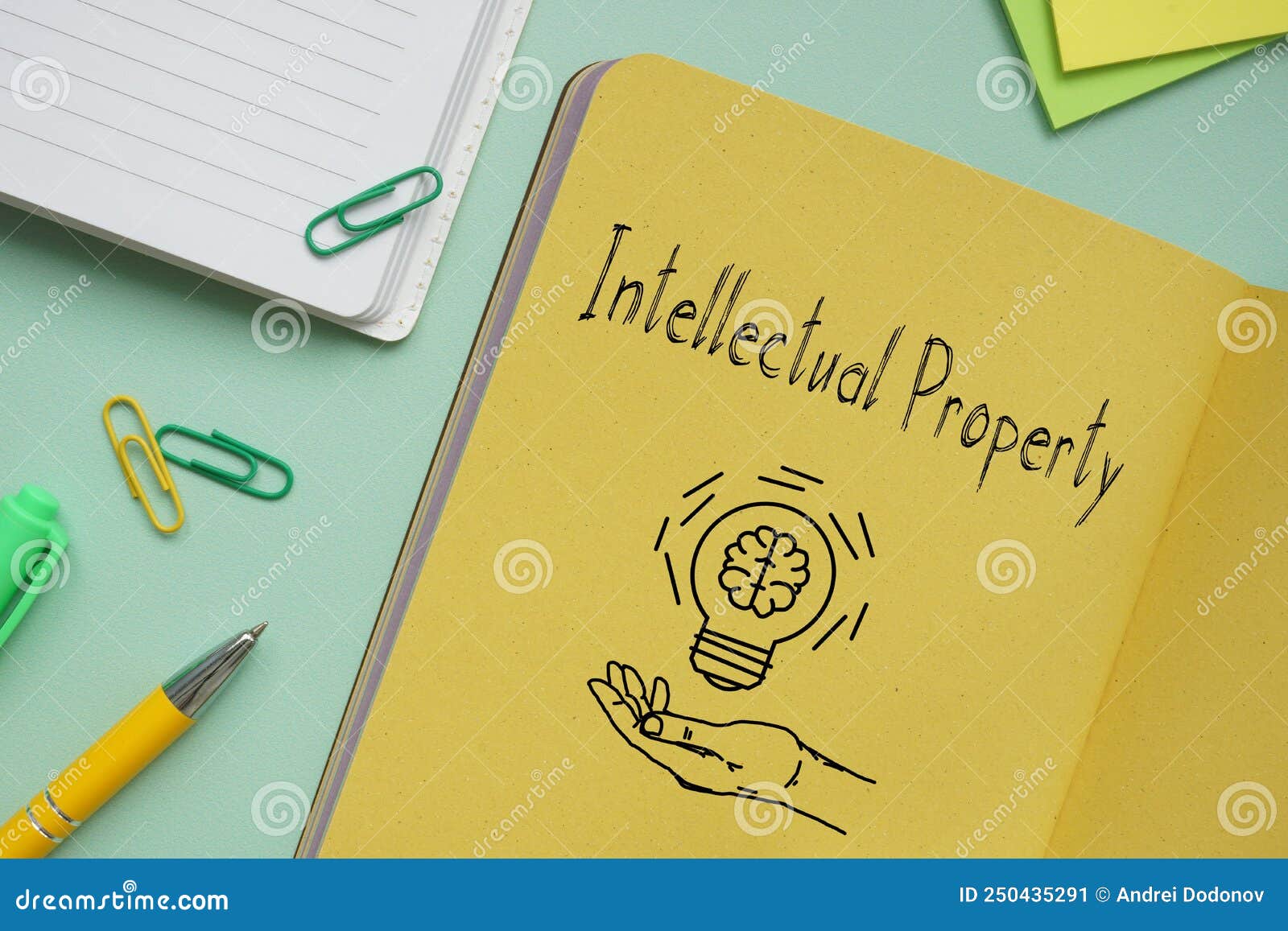 Intellectual Property is Shown Using the Text Stock Image - Image of ...
