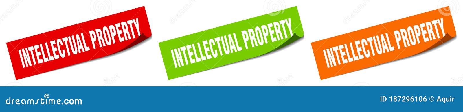 Intellectual Property Sticker. Intellectual Property Square Isolated ...