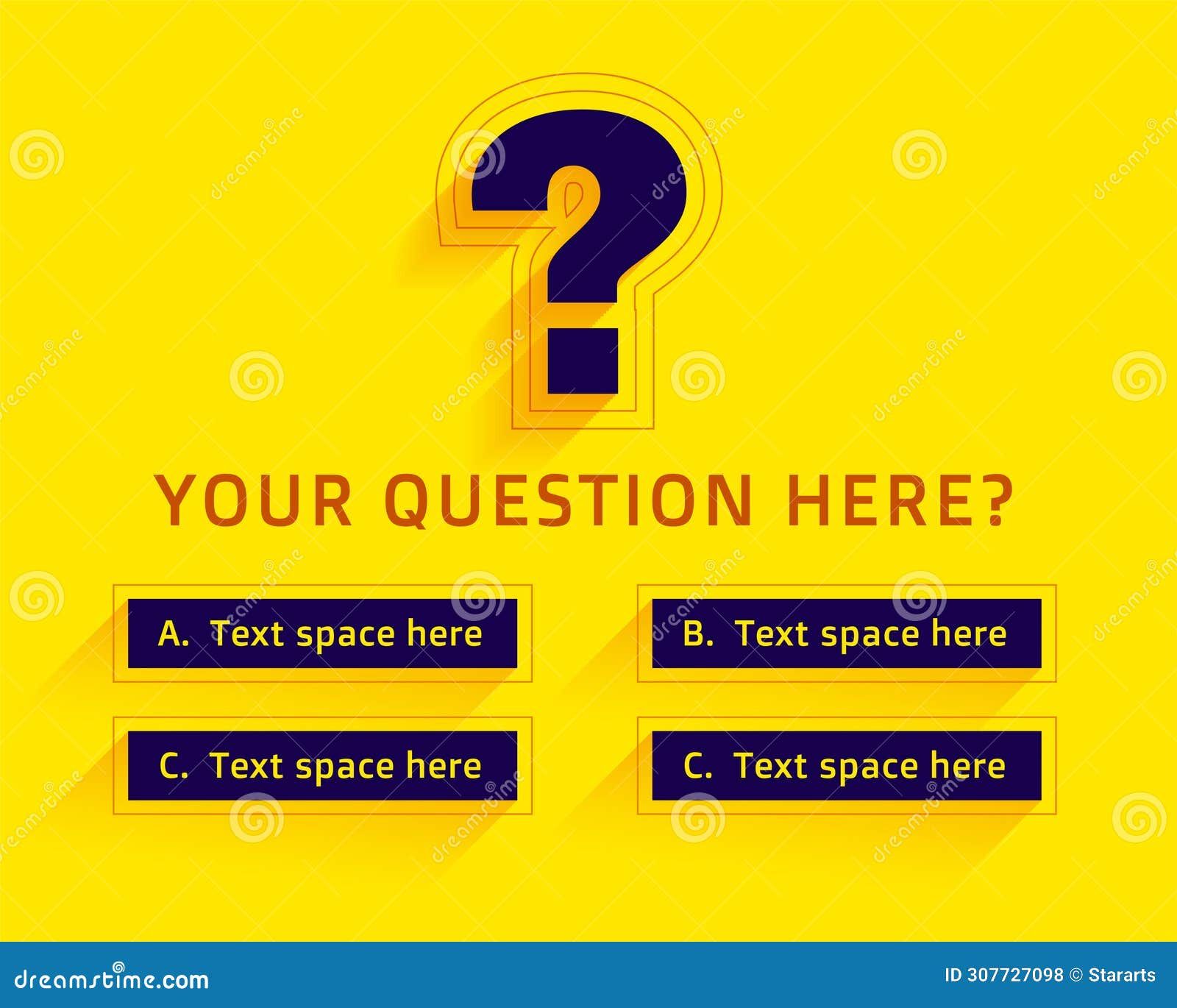 Intellectual Quiz Game Template for Query and Knowledge Stock Vector ...