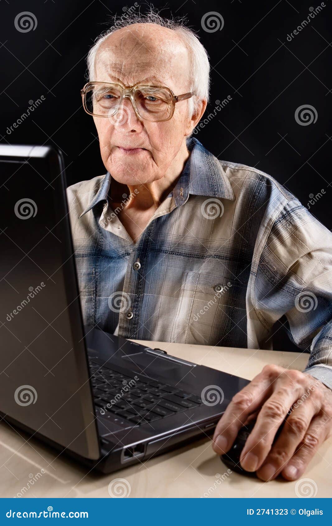 Intellectual senior man stock image. Image of enjoyment - 2741323