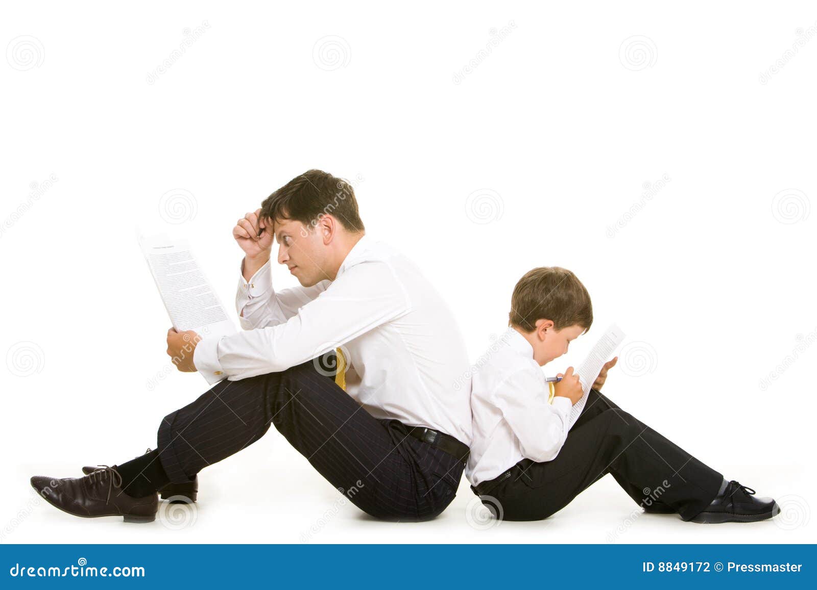 Intellectual work stock photo. Image of parenting, holding - 8849172