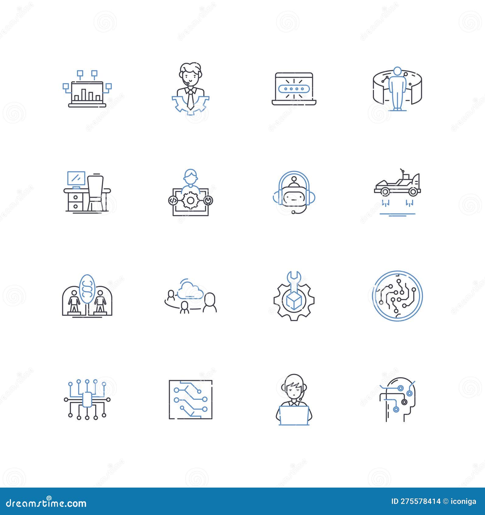 Intellectually Curious Line Icons Collection. Inquisitive ...