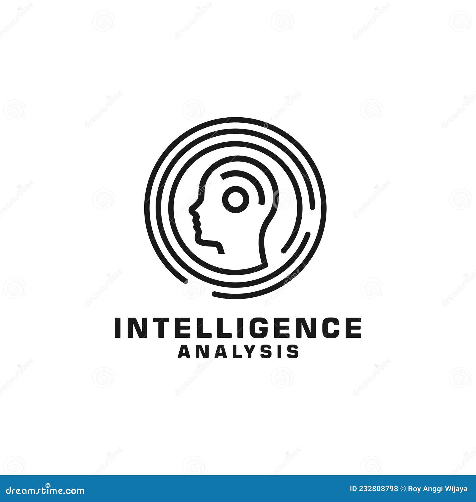 Intelligence Analysis Logo Design Template Idea Stock Vector ...