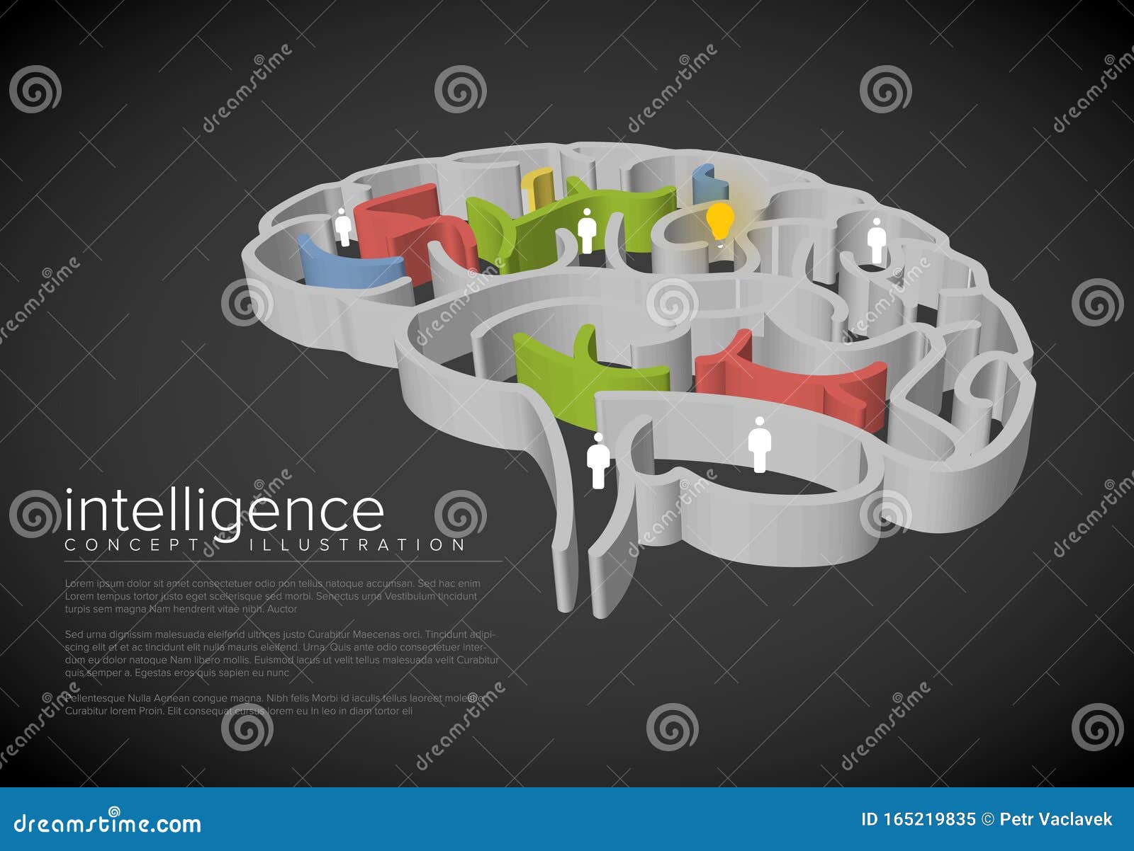 Intelligence Conceptual Illustration Stock Vector - Illustration of ...