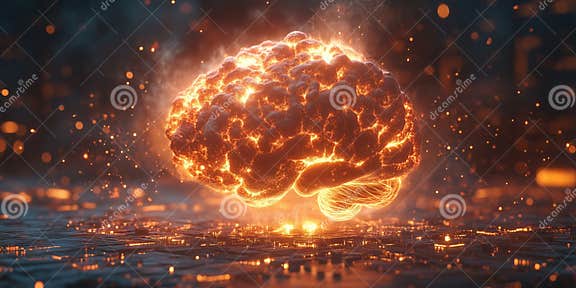 Intelligence Explosion: Unleashing the Power of Creativity and Intelligence Stock Illustration ...