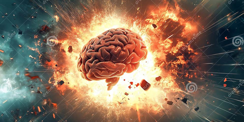 Intelligence Explosion: Unleashing the Power of Creativity and Intelligence Stock Illustration ...