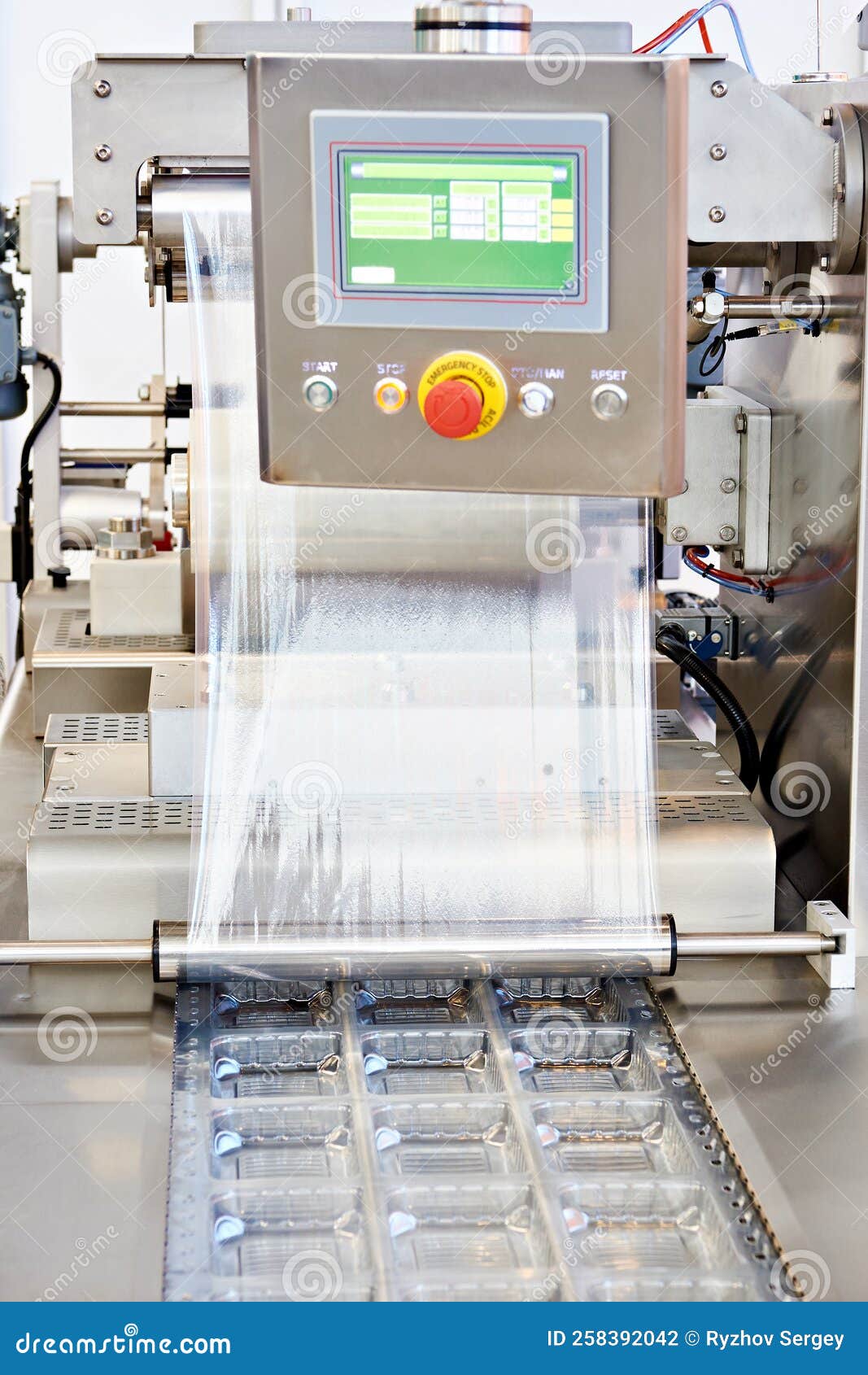 Filling and Packaging Machine Stock Photo - Image of line, pack: 258392042