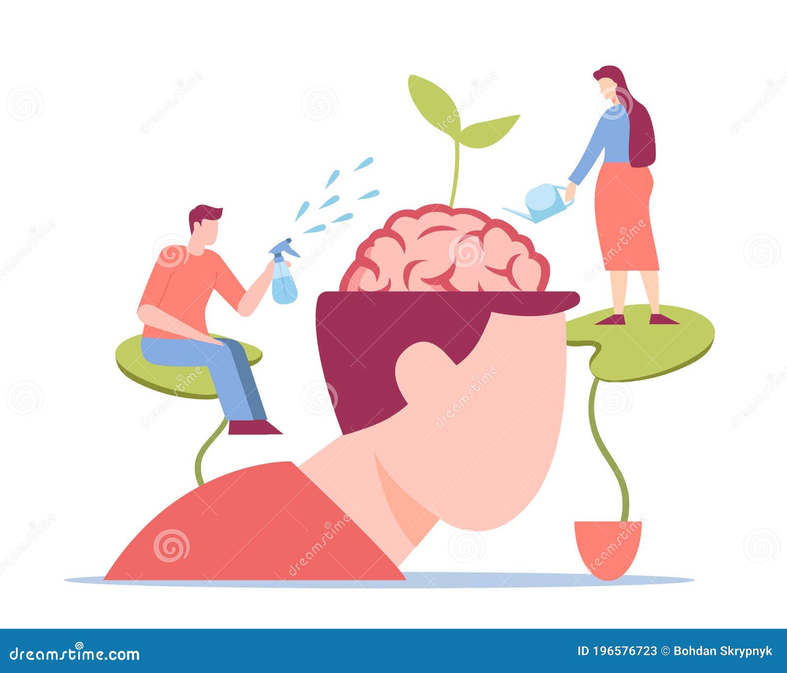 Intelligence Growth Concept. Gradual Psychological Development Of ...