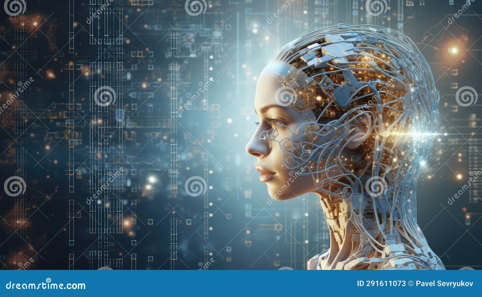 Intelligence Human Brain Artificial Stock Illustration - Illustration ...
