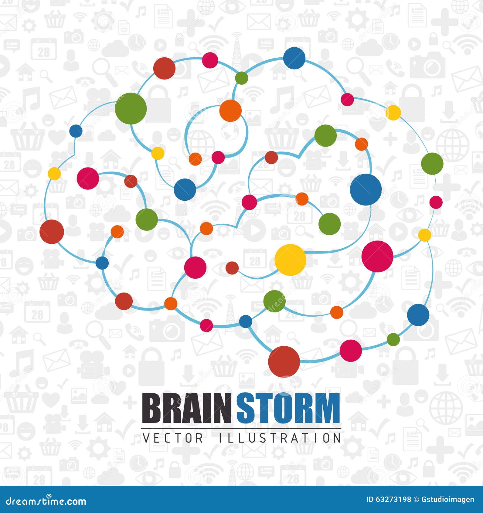 Intelligence of the Human Brain Stock Illustration - Illustration of ...