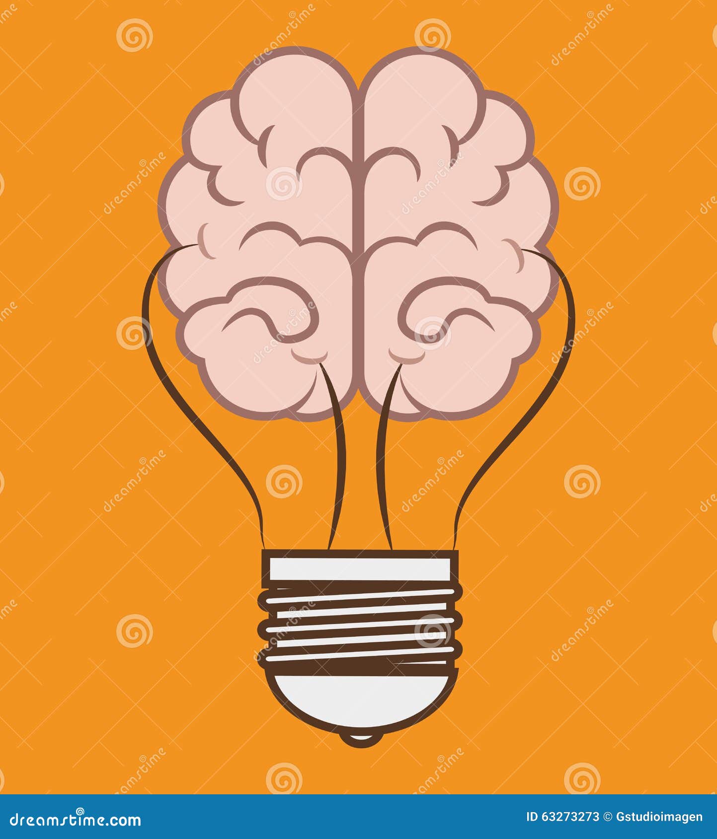 Intelligence of the Human Brain Stock Illustration - Illustration of ...