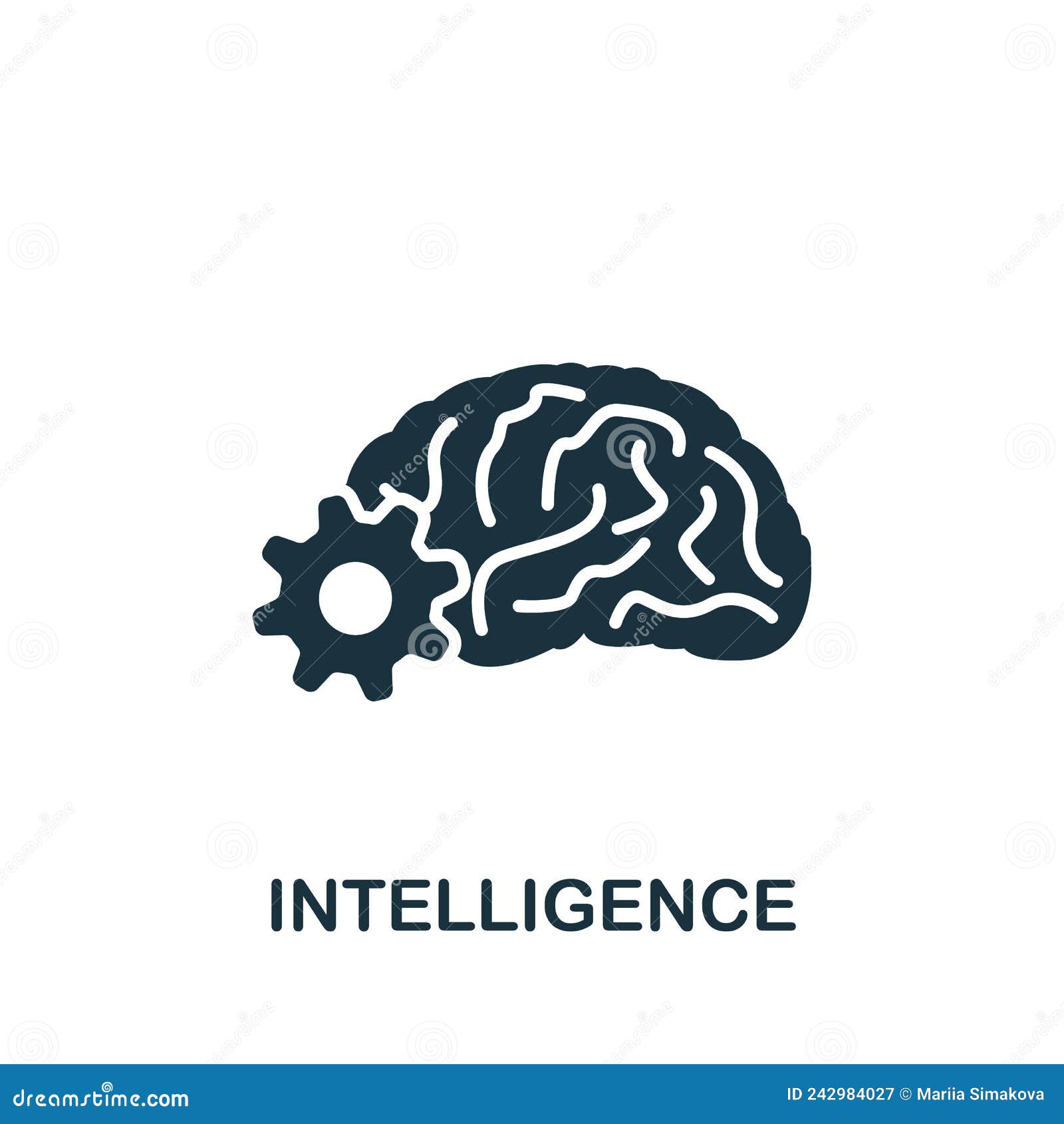 Intelligence Icon. Monochrome Simple Icon for Templates, Web Design and ...
