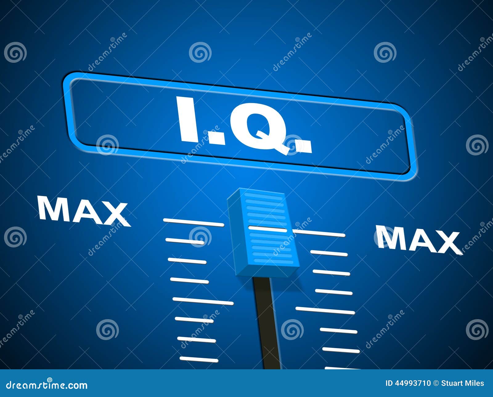 Intelligence Iq Indicates Brain Power and Acumen Stock Illustration ...