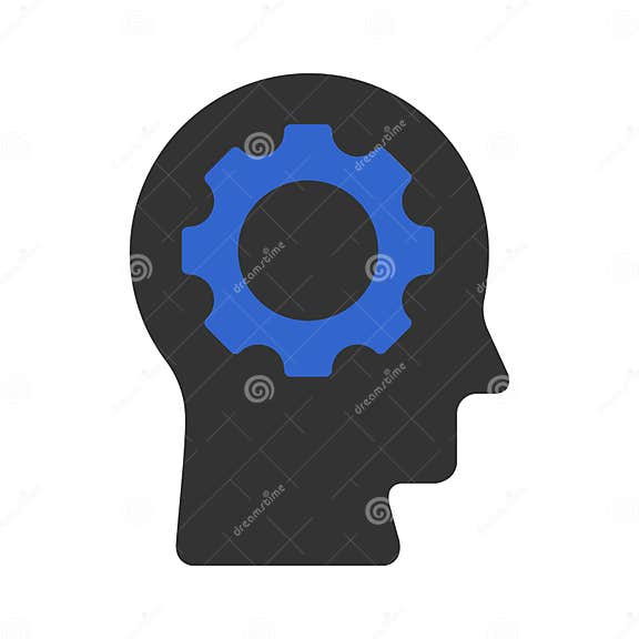Intelligence Mind Setting Icon Stock Vector - Illustration of engine ...