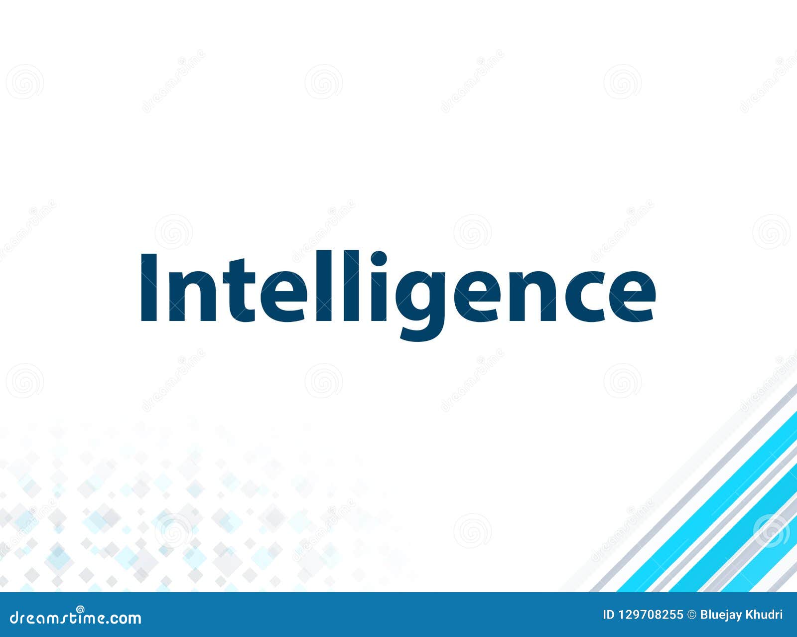 Intelligence Modern Flat Design Blue Abstract Background Stock ...
