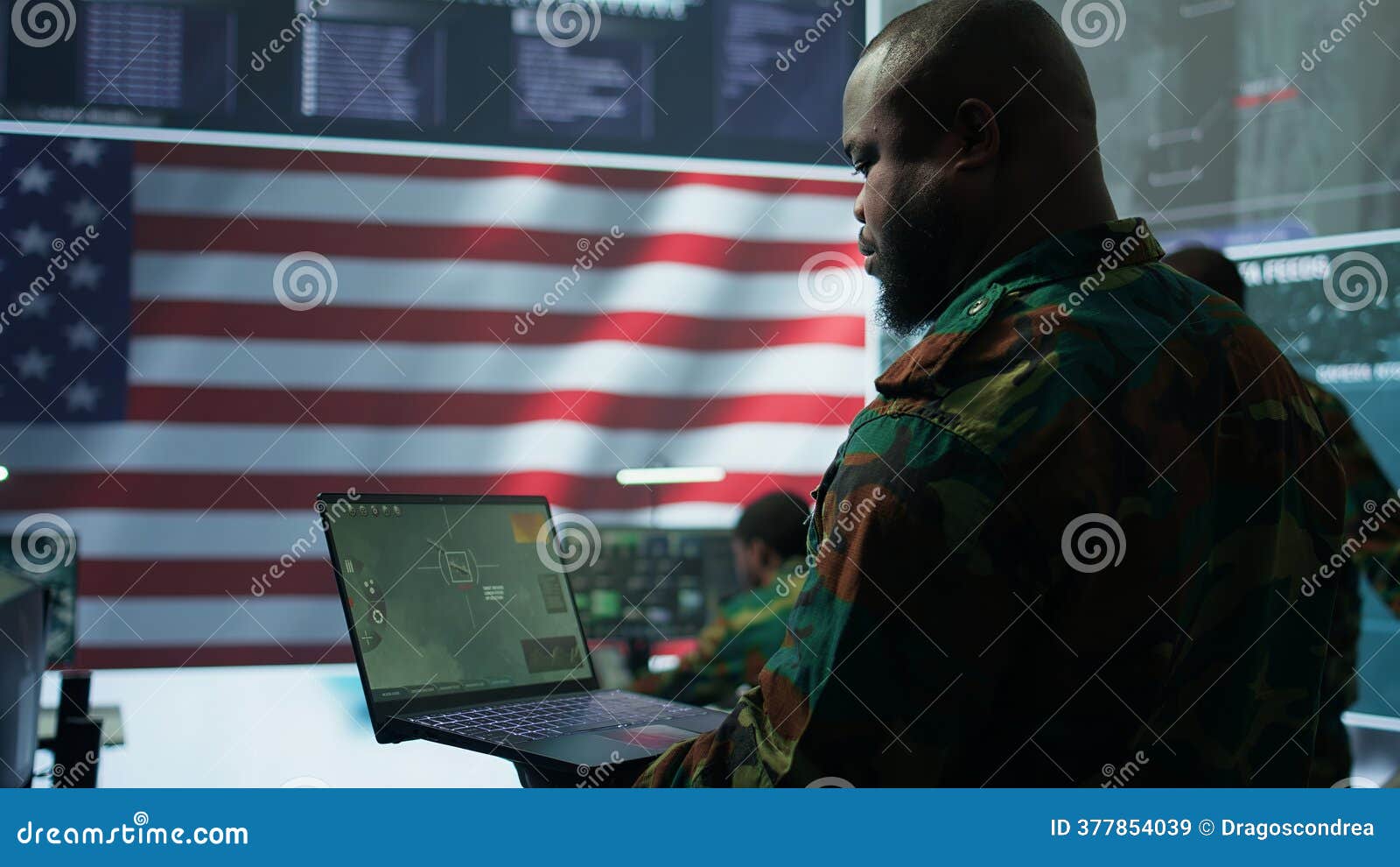 Military Uniforms In Warehouse: Rows Of Neatly Hung Military Uniforms ...