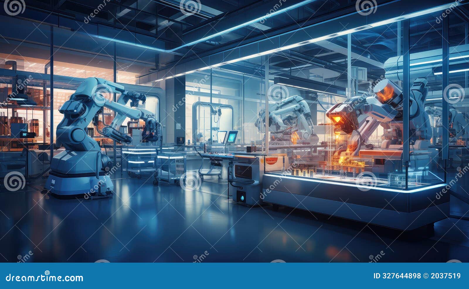 Intelligence Research and Development Technology Stock Illustration ...