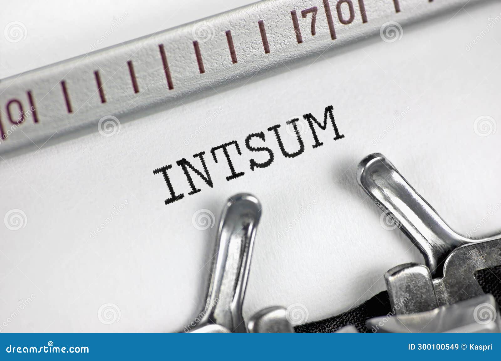 Intelligence Summary Acronym INTSUM Text Macro Closeup, Typewriter ...