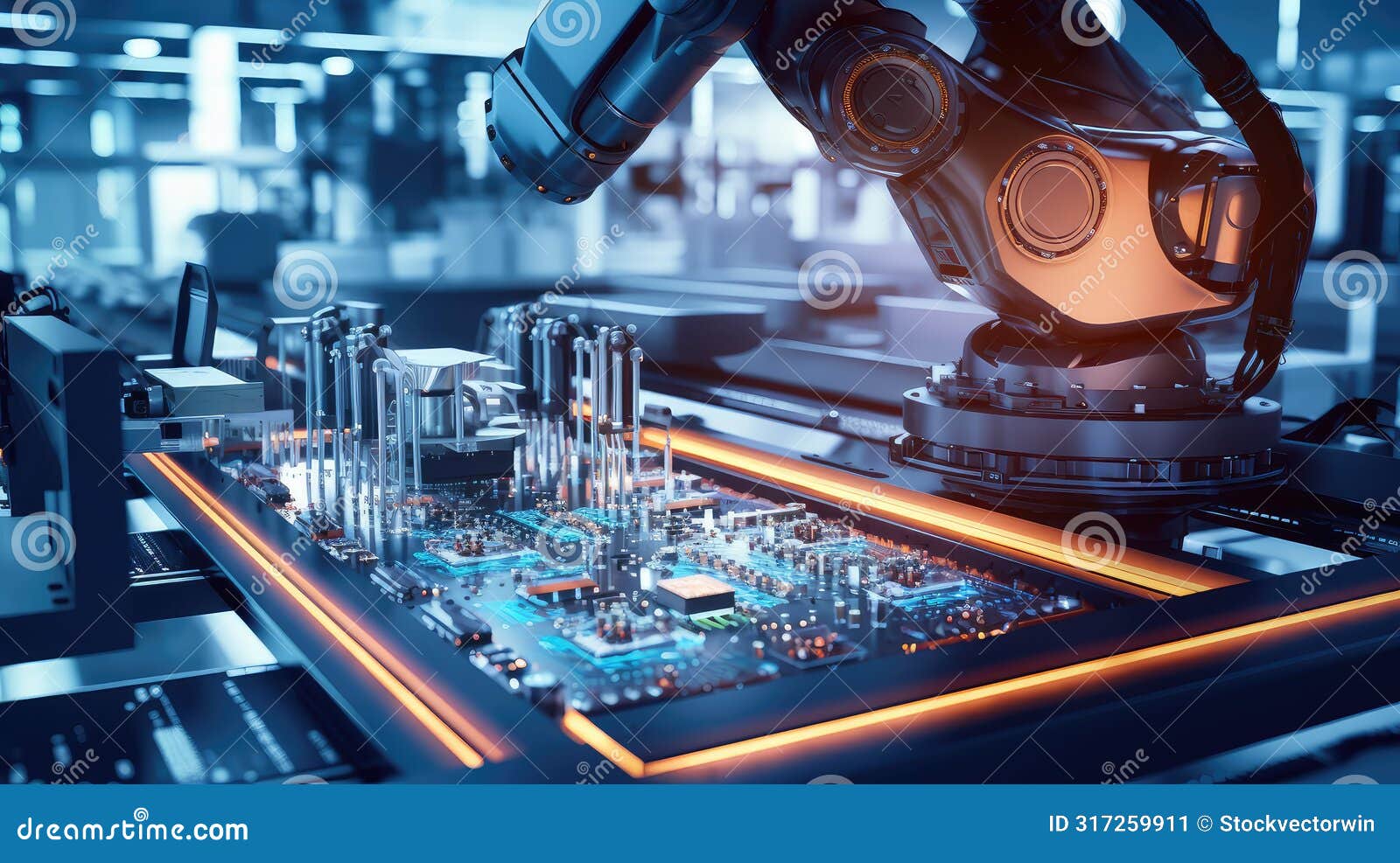 Intelligence Technology Computers Stock Illustration - Illustration of ...