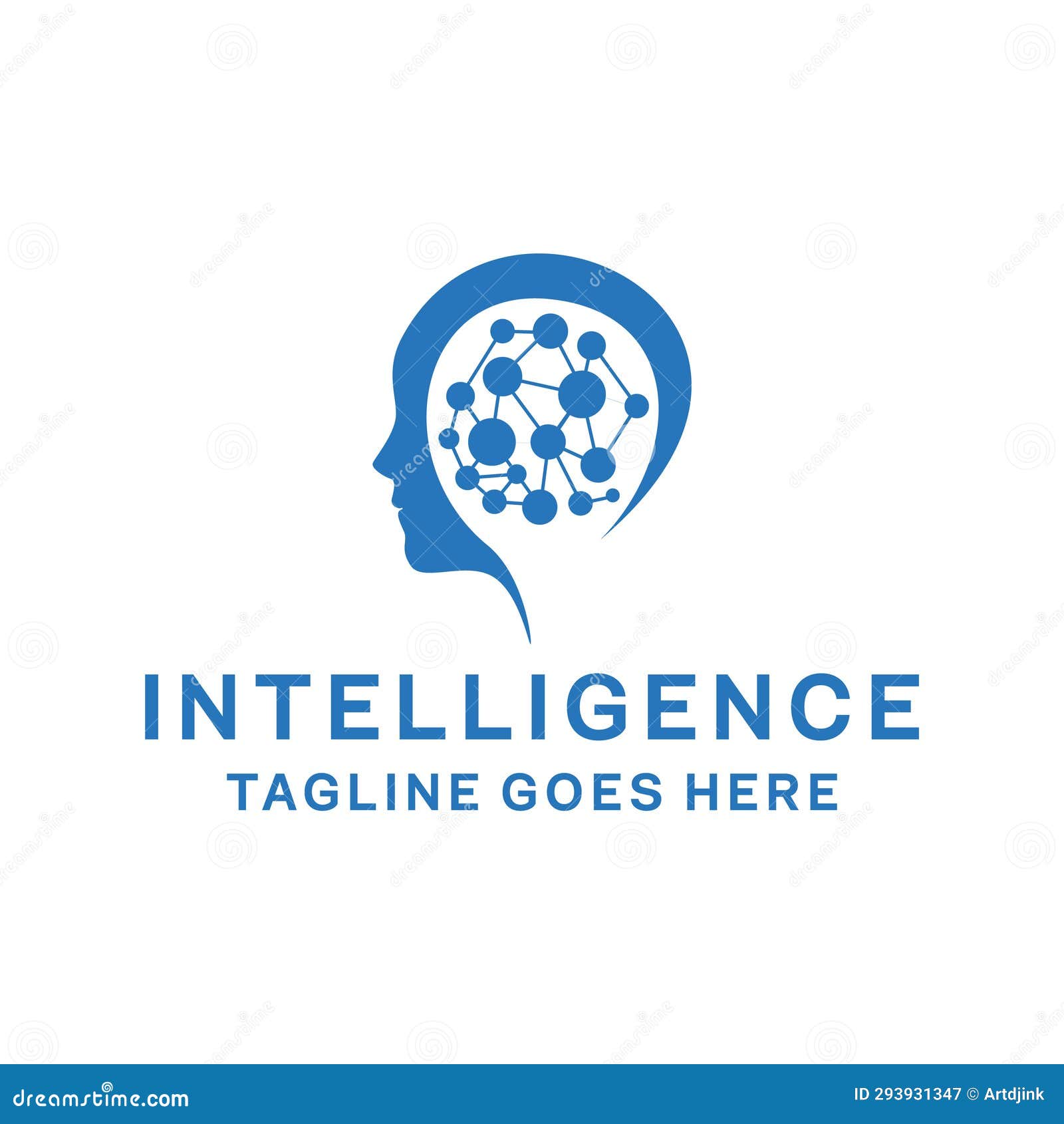 Intelligence Technology Logo Design Vector Emblem Stock Vector ...