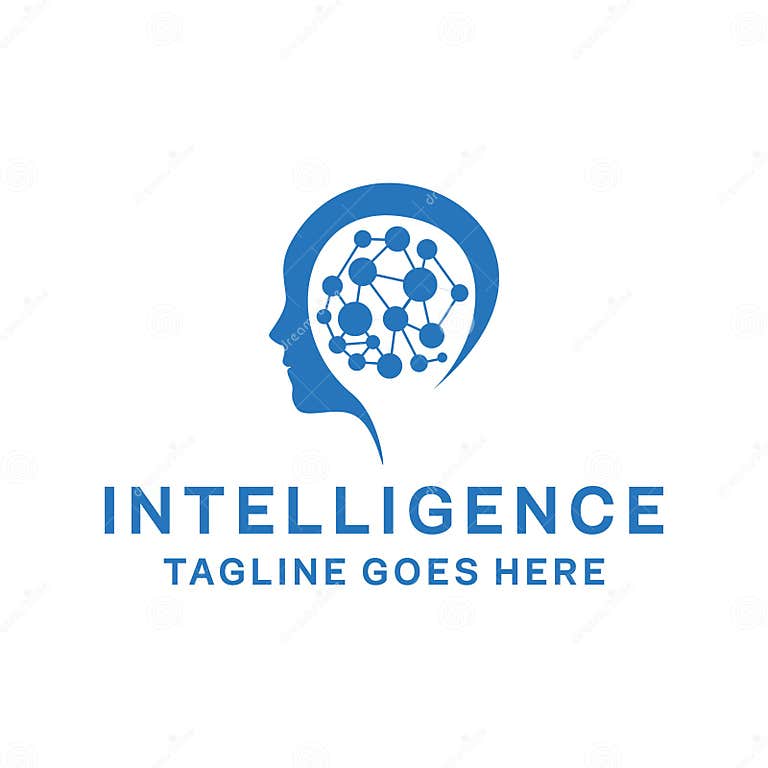 Intelligence Technology Logo Design Vector Emblem Stock Vector ...