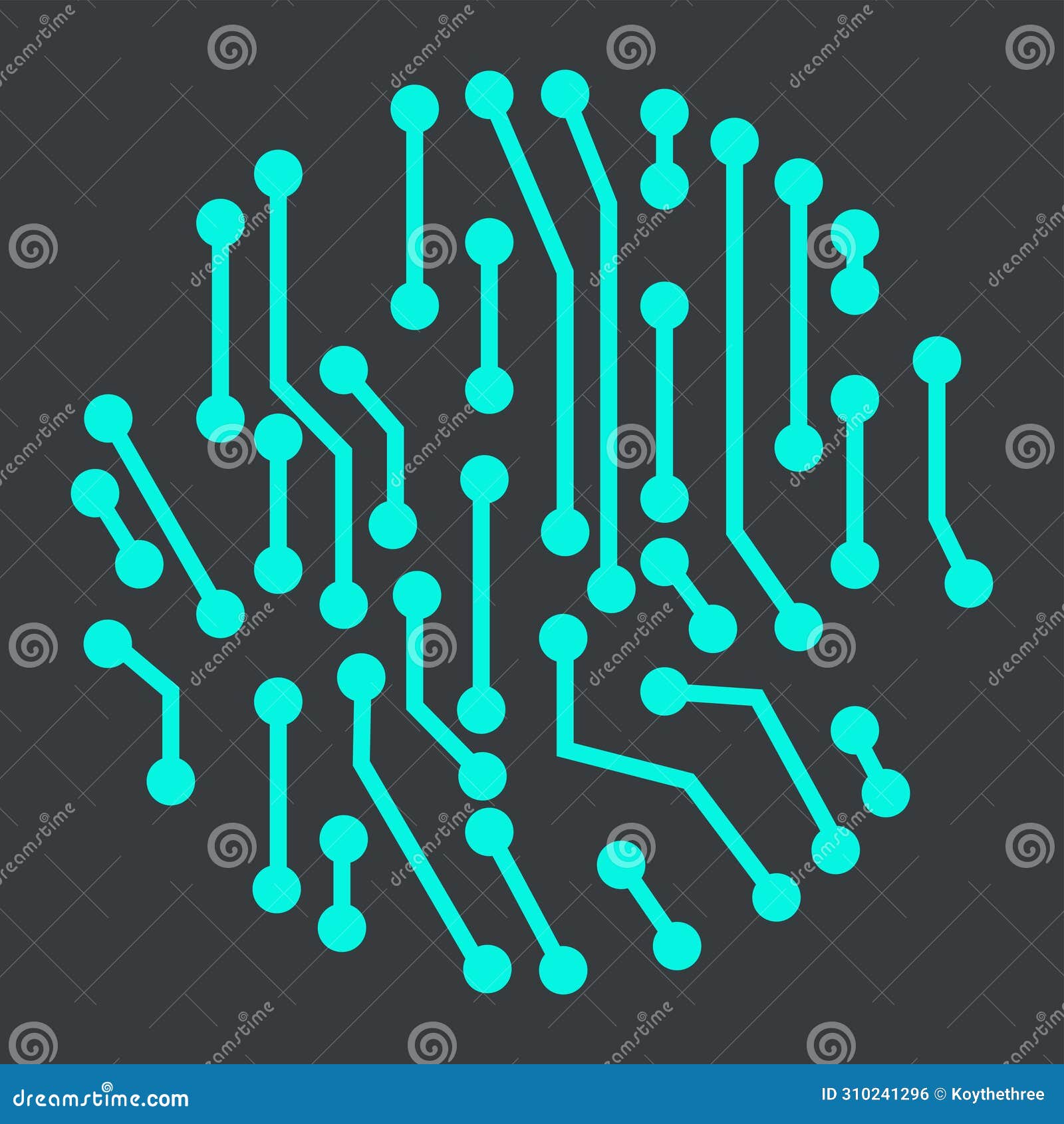 An Intelligence Vector Line Icon. Face Recognition, Android, Humanoid ...
