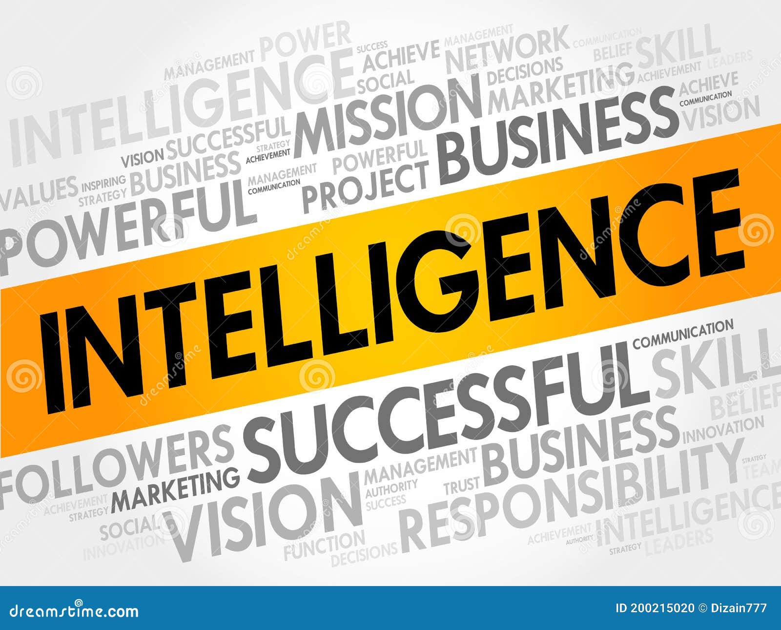 Intelligence word cloud stock illustration. Illustration of graphics ...