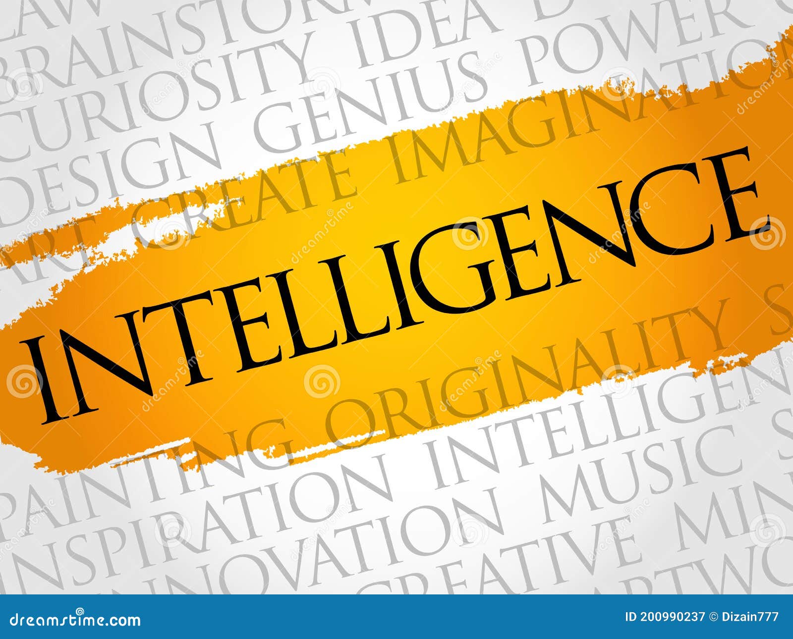 Intelligence Word Cloud Collage Stock Illustration - Illustration of ...