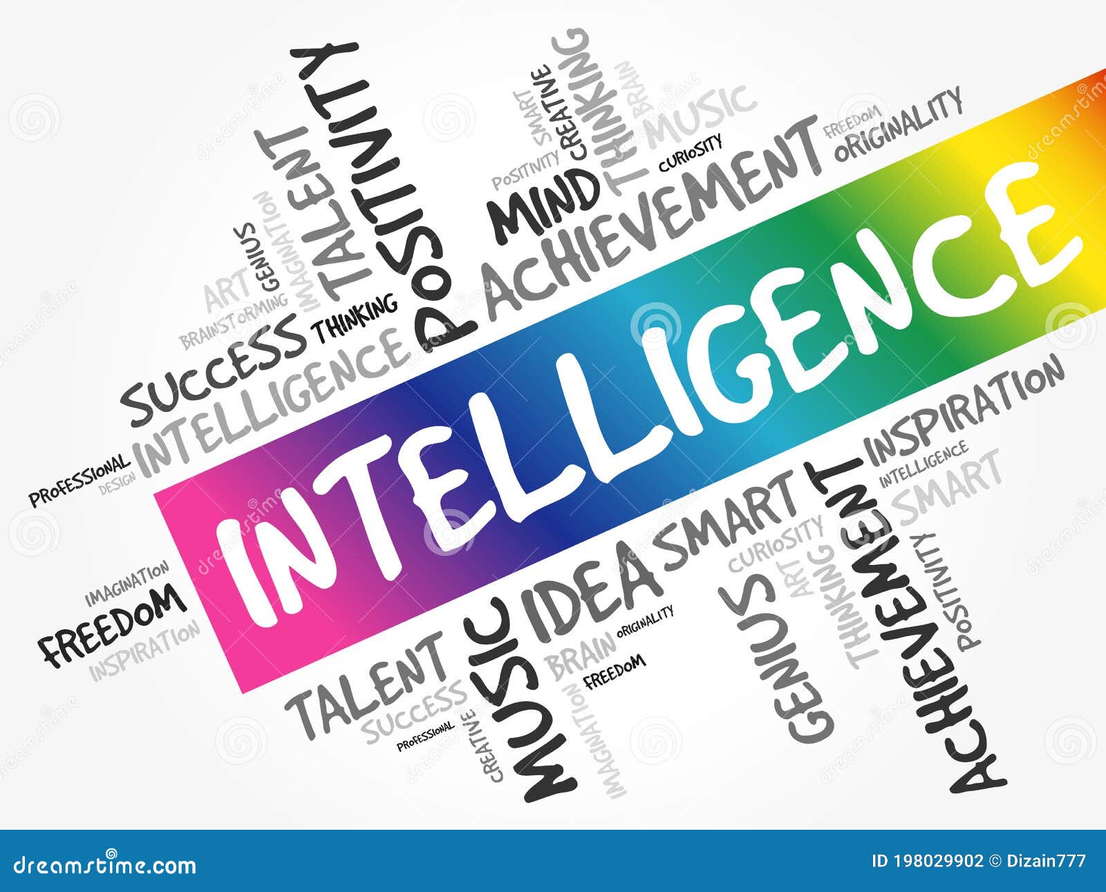 Intelligence Word Cloud Collage Stock Illustration - Illustration of ...