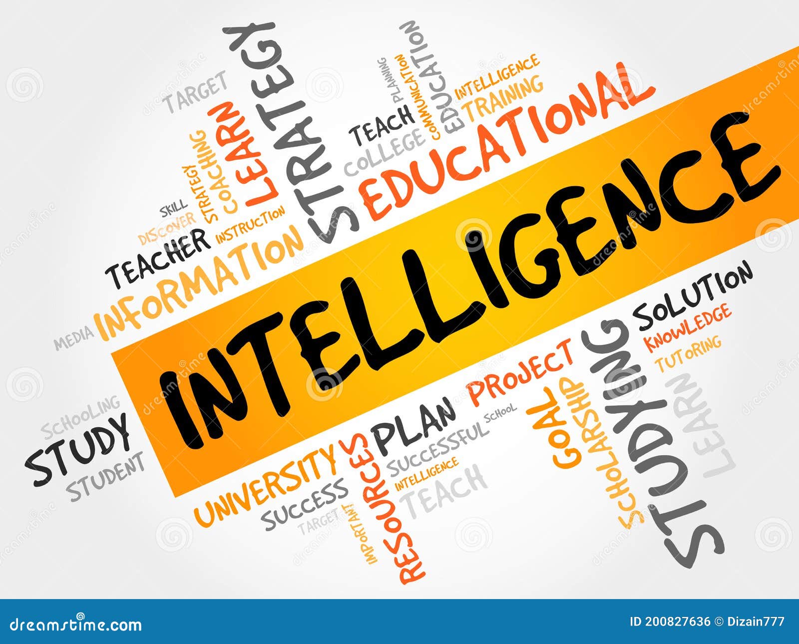 Intelligence word cloud stock photo. Image of diseases - 200827636