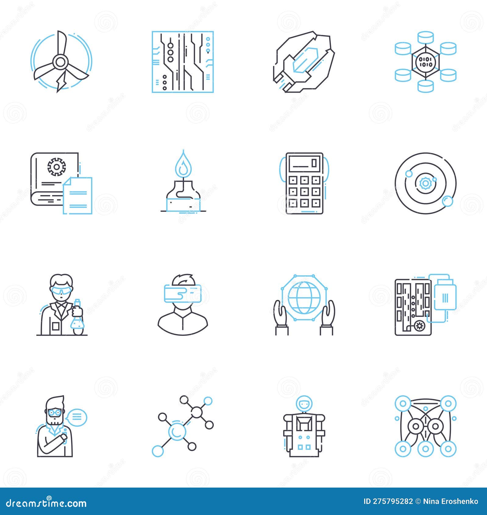 Intelligent Automation Linear Icons Set. Efficiency, Productivity ... Intelligent Automation Linear Icons Set. Efficiency, Productivity ...