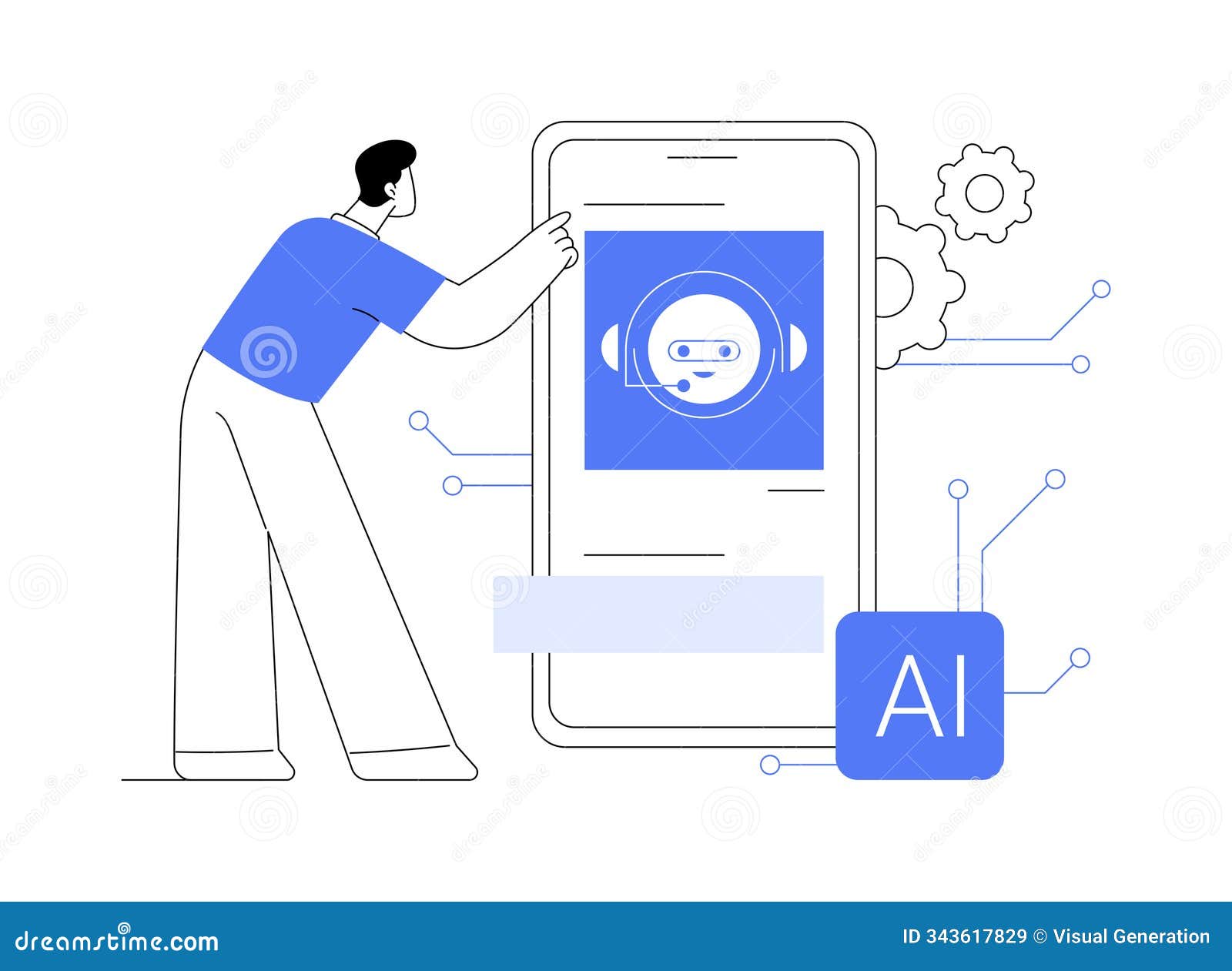Intelligent Bots Isolated Cartoon Vector Illustrations. | CartoonDealer ...