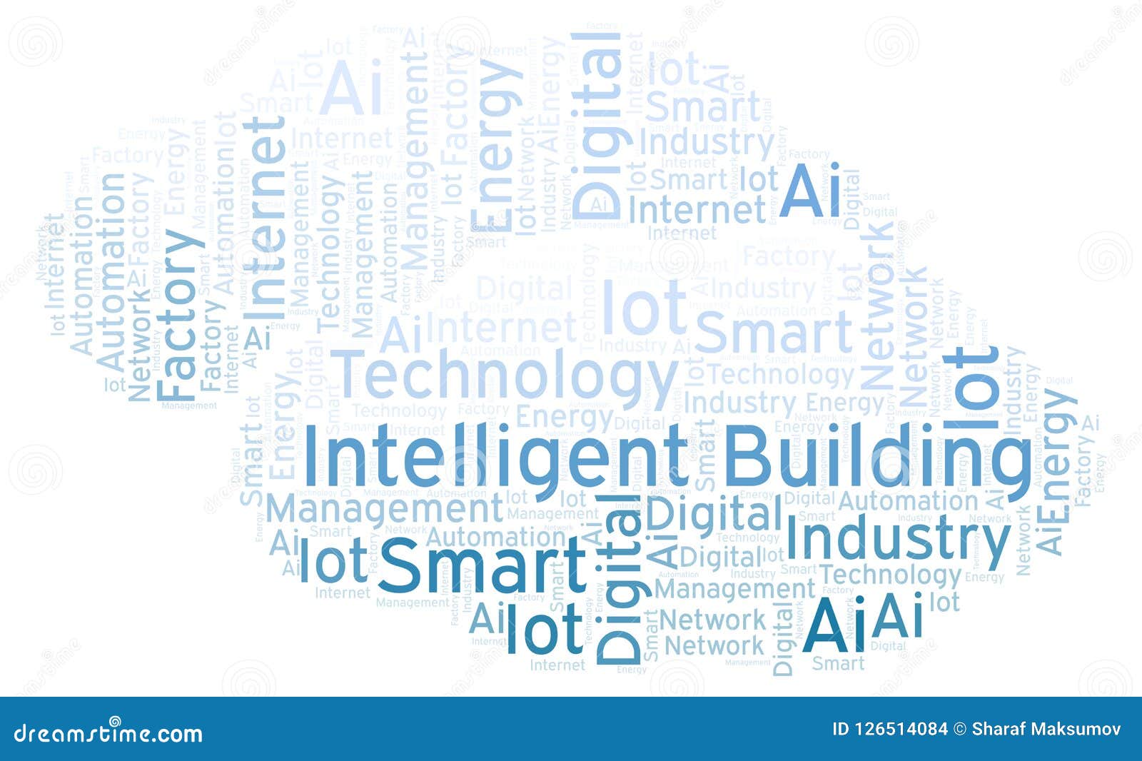 Intelligent Building Word Cloud. Stock Illustration - Illustration of ...