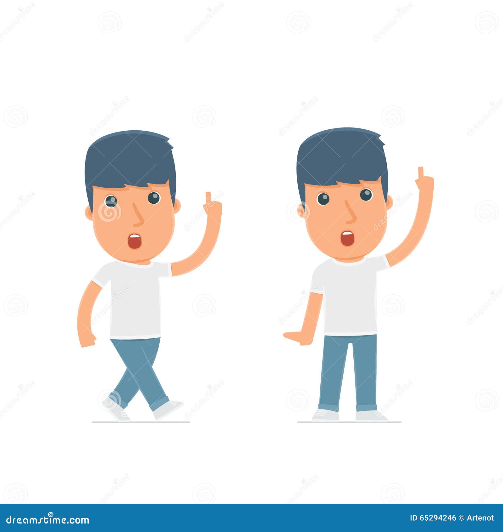 Intelligent And Clever Character Activist Visited Great Idea Stock ...