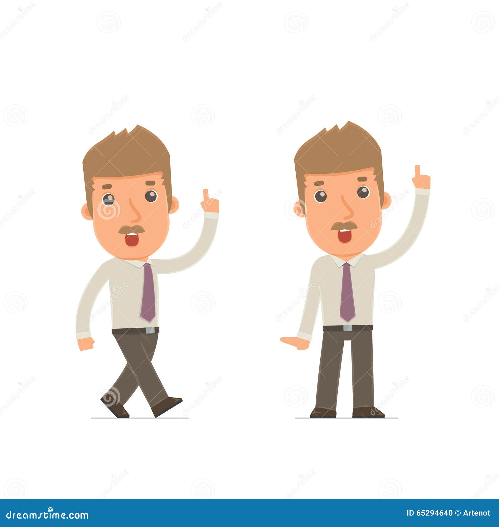 Intelligent and Clever Character Broker Visited Great Idea Stock ...