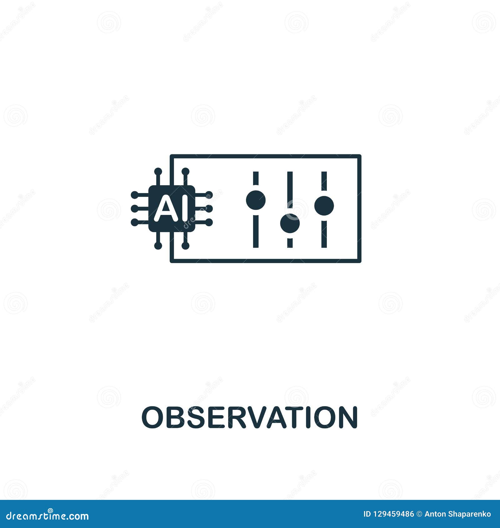 Intelligent Control Icon. Premium Style Design from Artificial ...