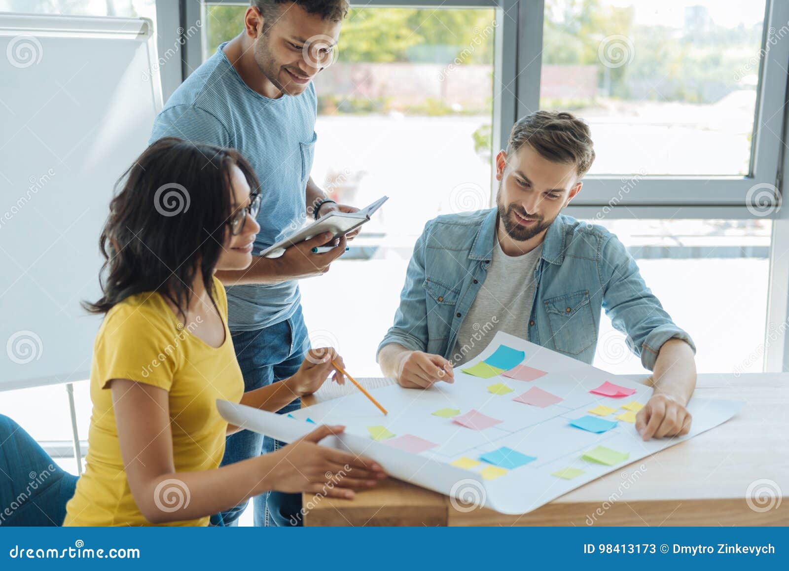 Intelligent Creative People Being Involved in Work Stock Image - Image ...