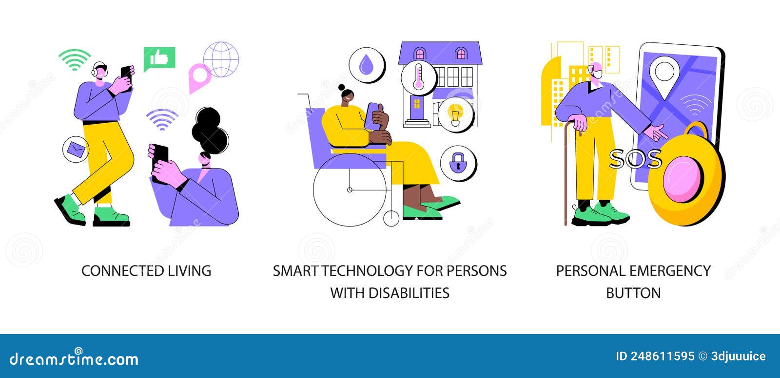 Intelligent Devices Abstract Concept Vector Illustrations. Stock Vector ...
