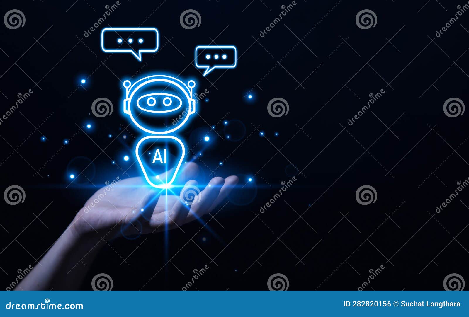 Intelligent Digital Chatbot Chat Assistant Robots of Customers Access ...