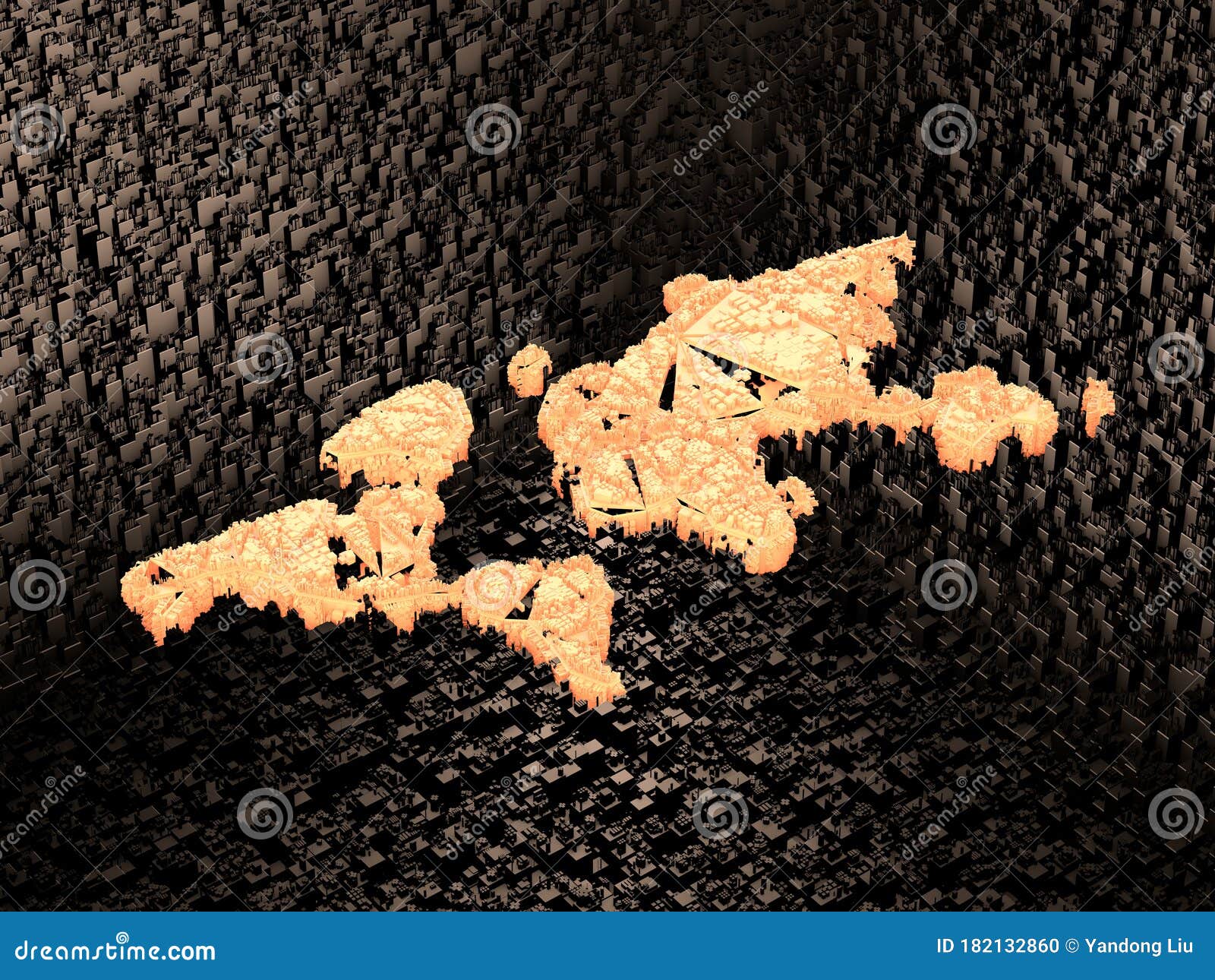 Intelligent Digital Cube Technology, the Cube Constitutes the World Map ...