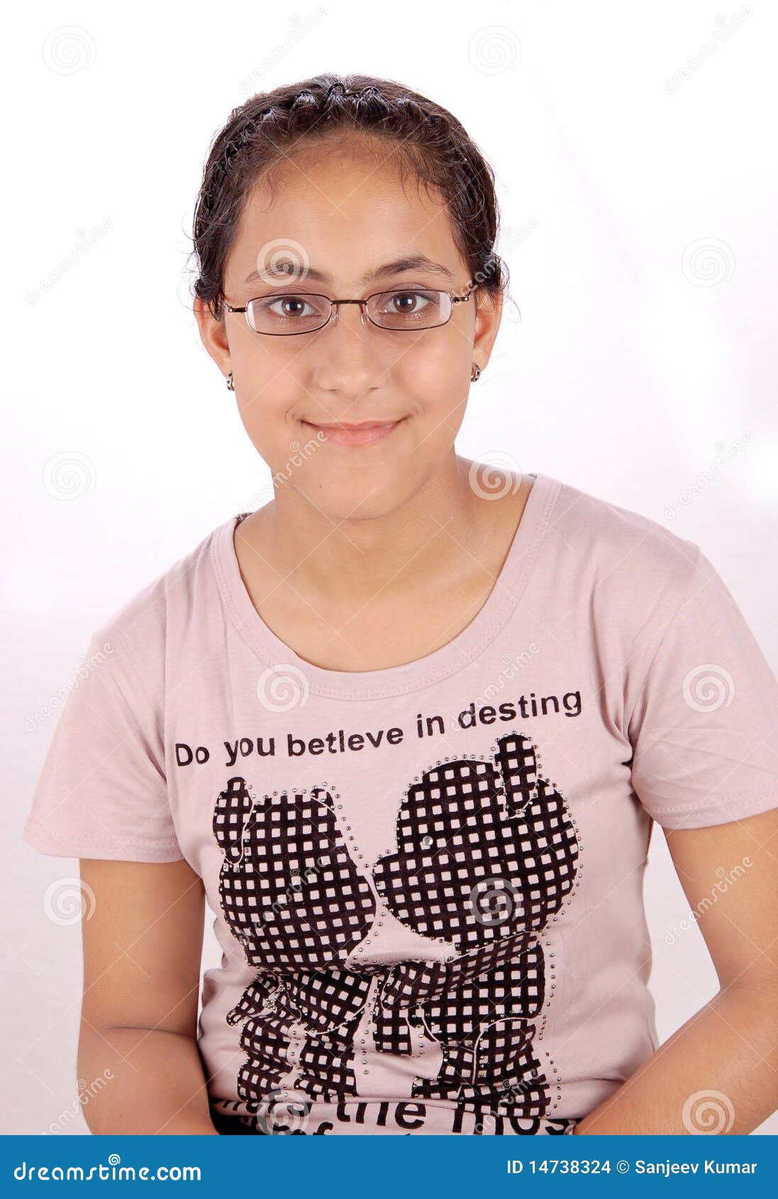 Intelligent Girl Looking Stock Photography | CartoonDealer.com #14738324